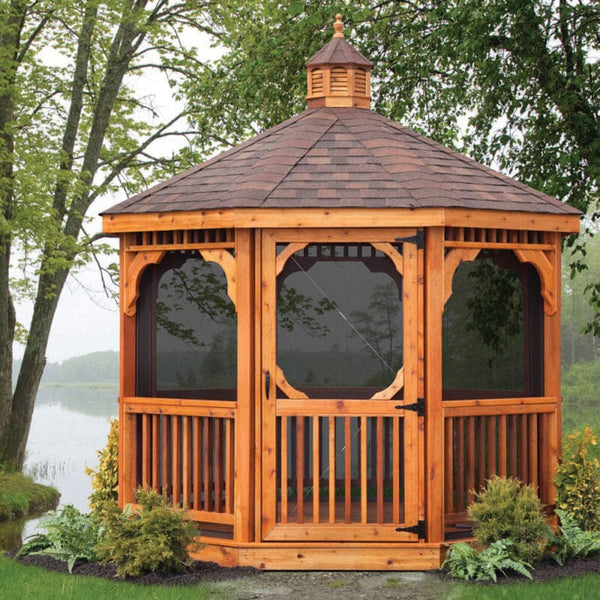 Cedar Wood Octagon Gazebo Kit by Atlantic Outdoors – Outdoor Sheds For Sale